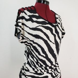 tree barn | Tops | Tree Barn Woman Cold Shoulder Blouse Small Ruched ...